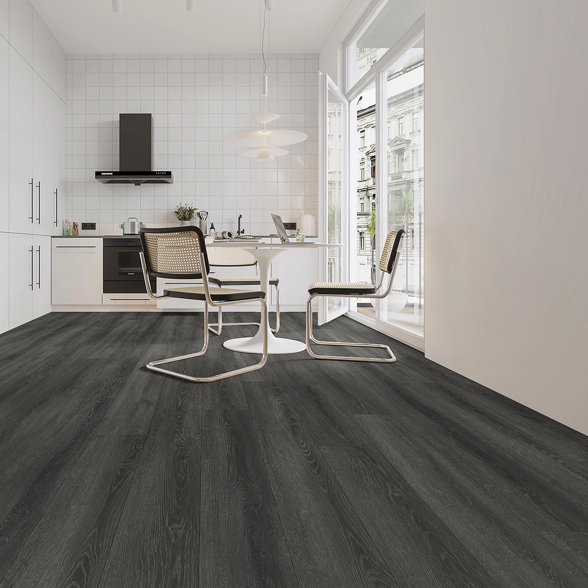 Ebony Oak Large Plank 48 x 7.25" | Luxury Flooring For Every Home